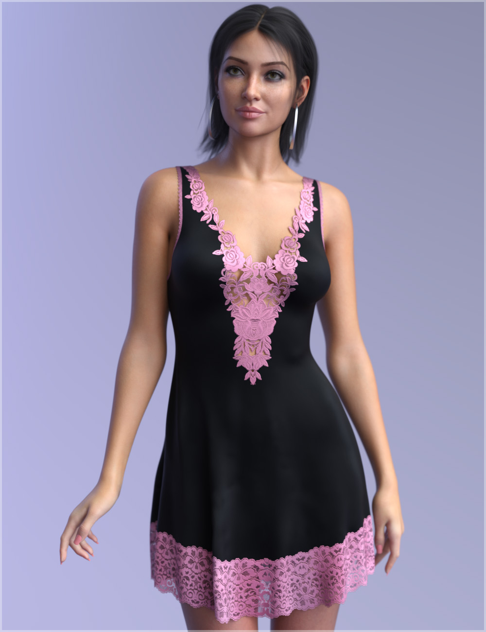 dForce Romance Nightie Genesis 9 | Daz 3D