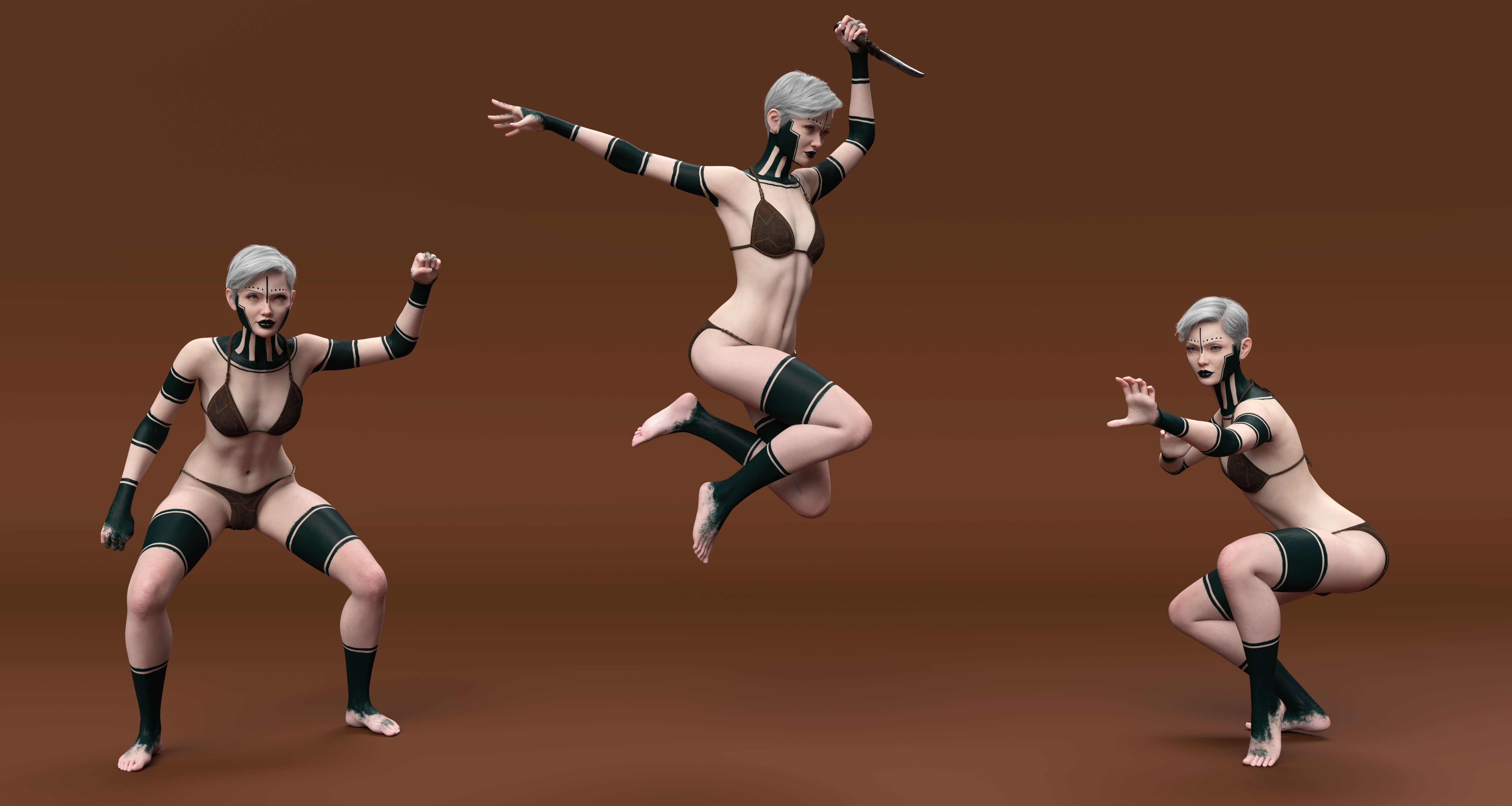 Native Legacy Poses for Genesis 9 and 8 Female | Daz 3D