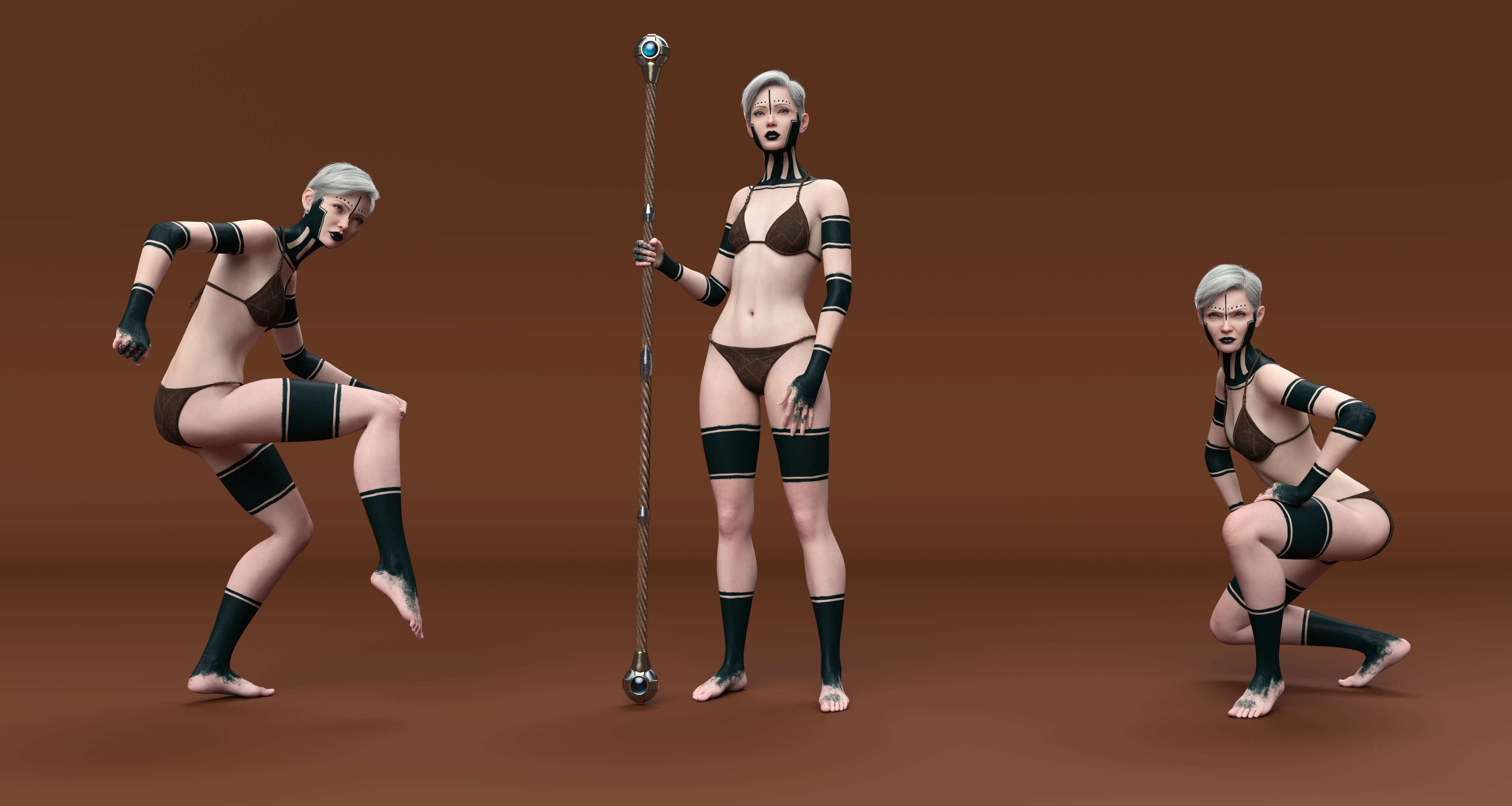 Native Legacy Poses for Genesis 9 and 8 Female | Daz 3D