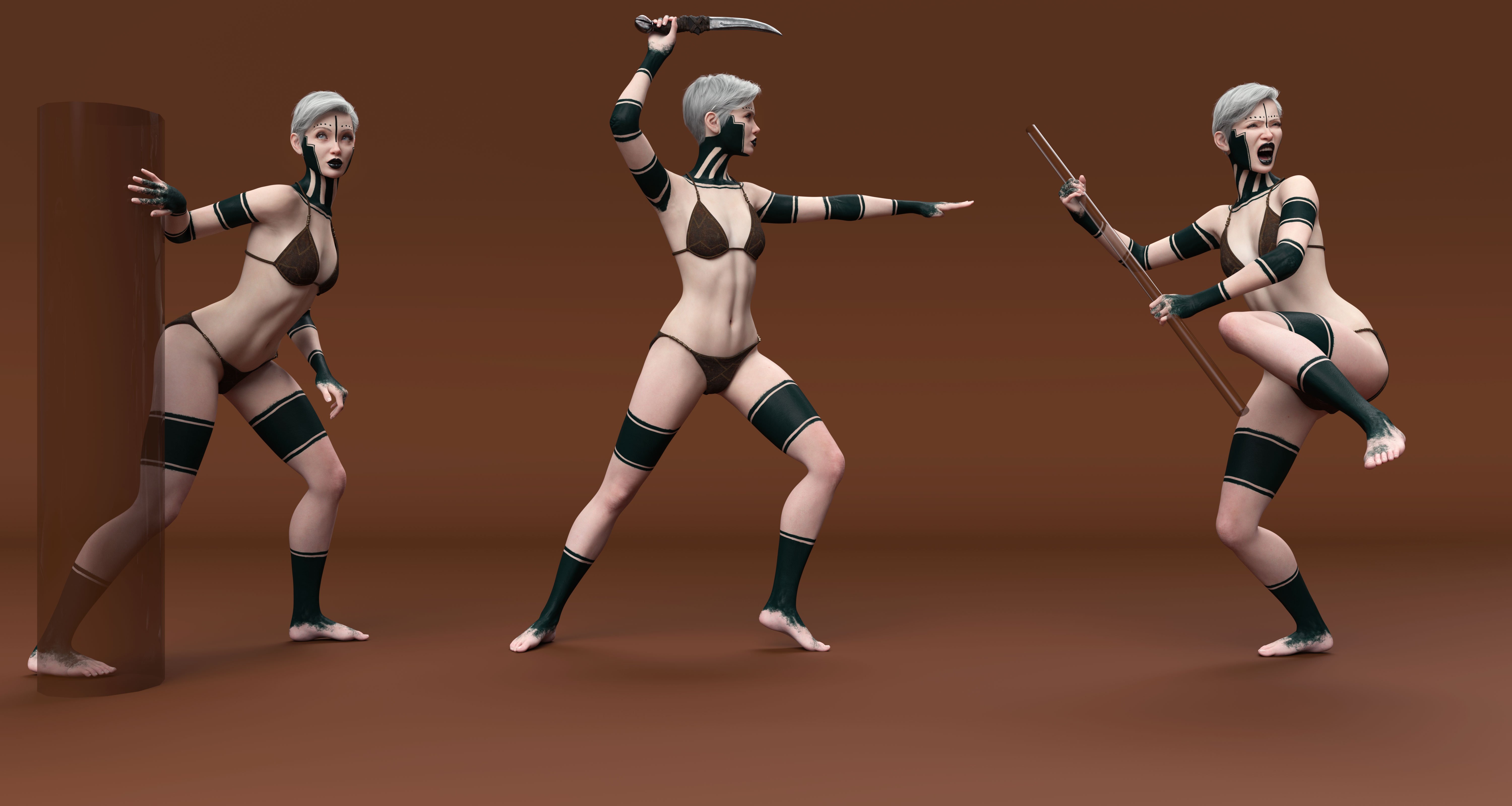 Native Legacy Poses for Genesis 9 and 8 Female | Daz 3D