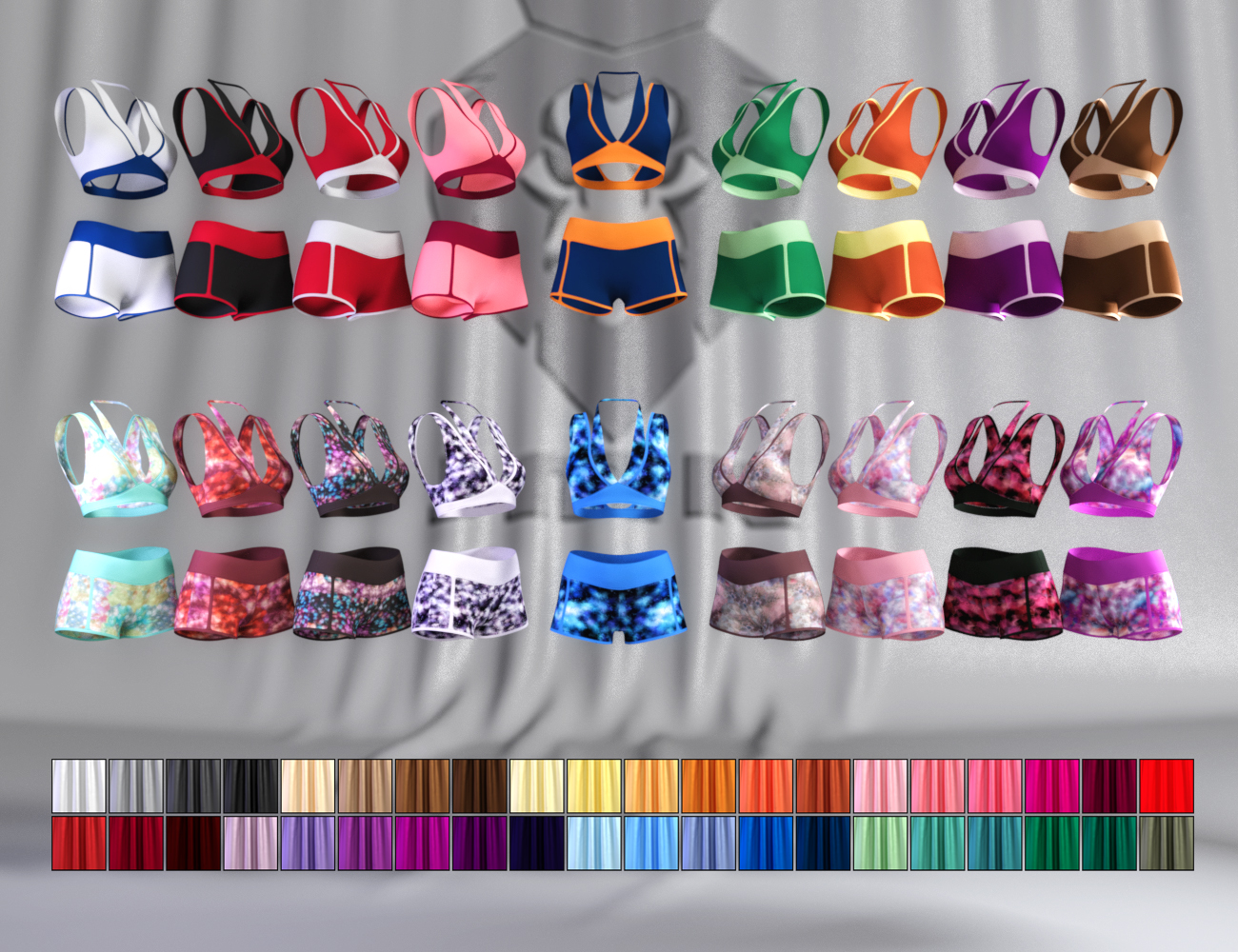 JMR dForce Kristina Sportswear for Genesis 9 and 8 Female | Daz 3D