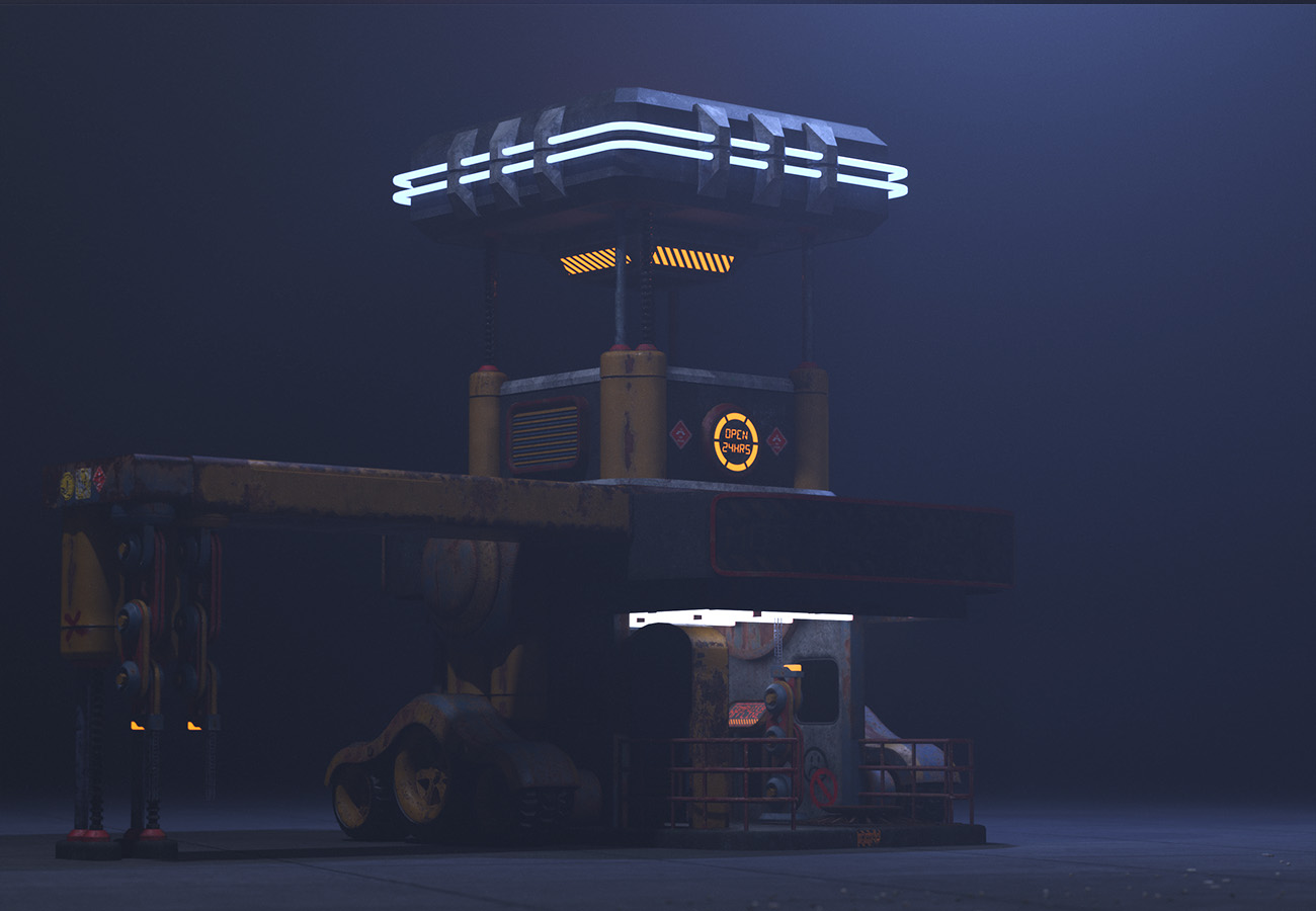 The Cog Regime Mobile Mechanic Shop | Daz 3D