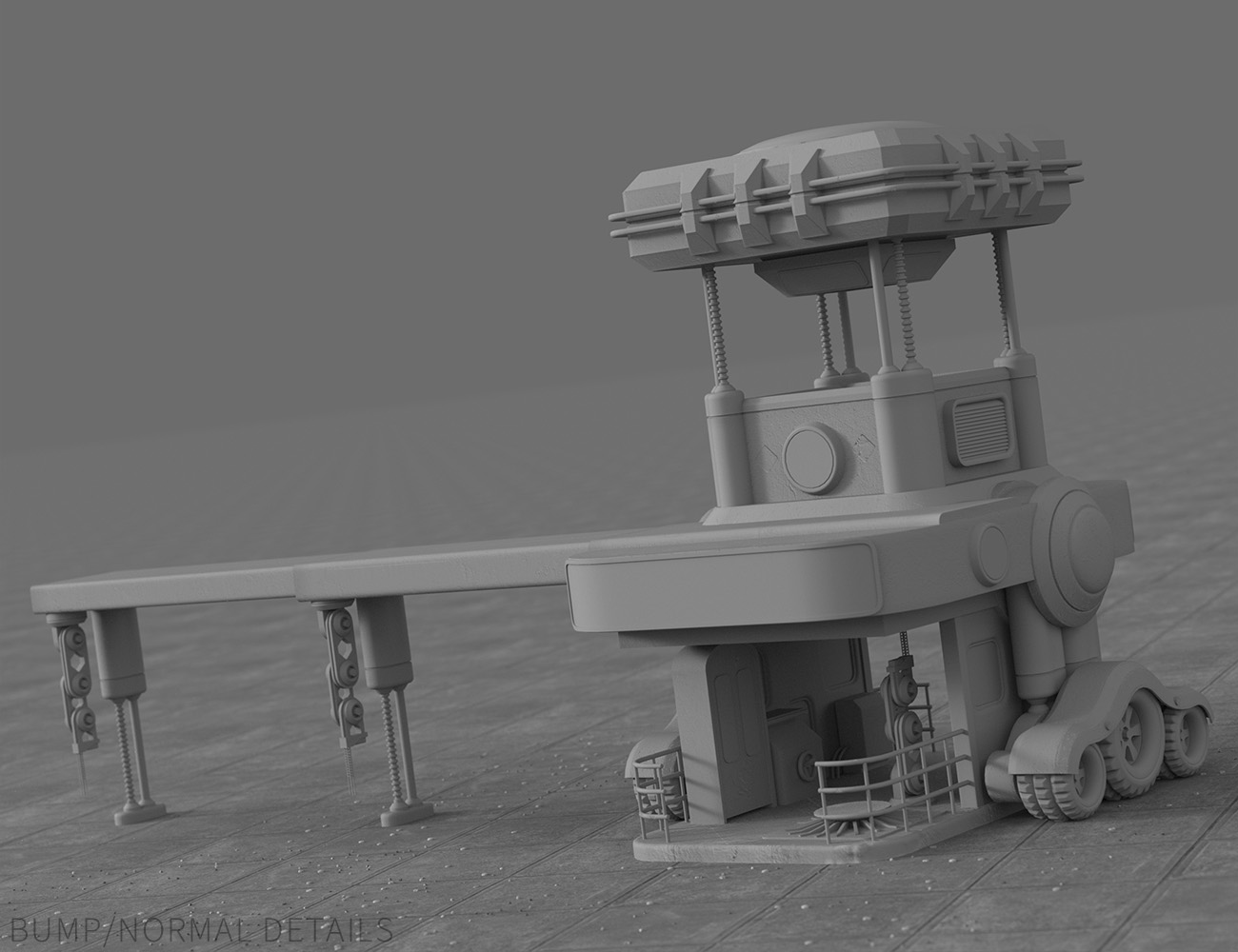 The Cog Regime Mobile Mechanic Shop | Daz 3D