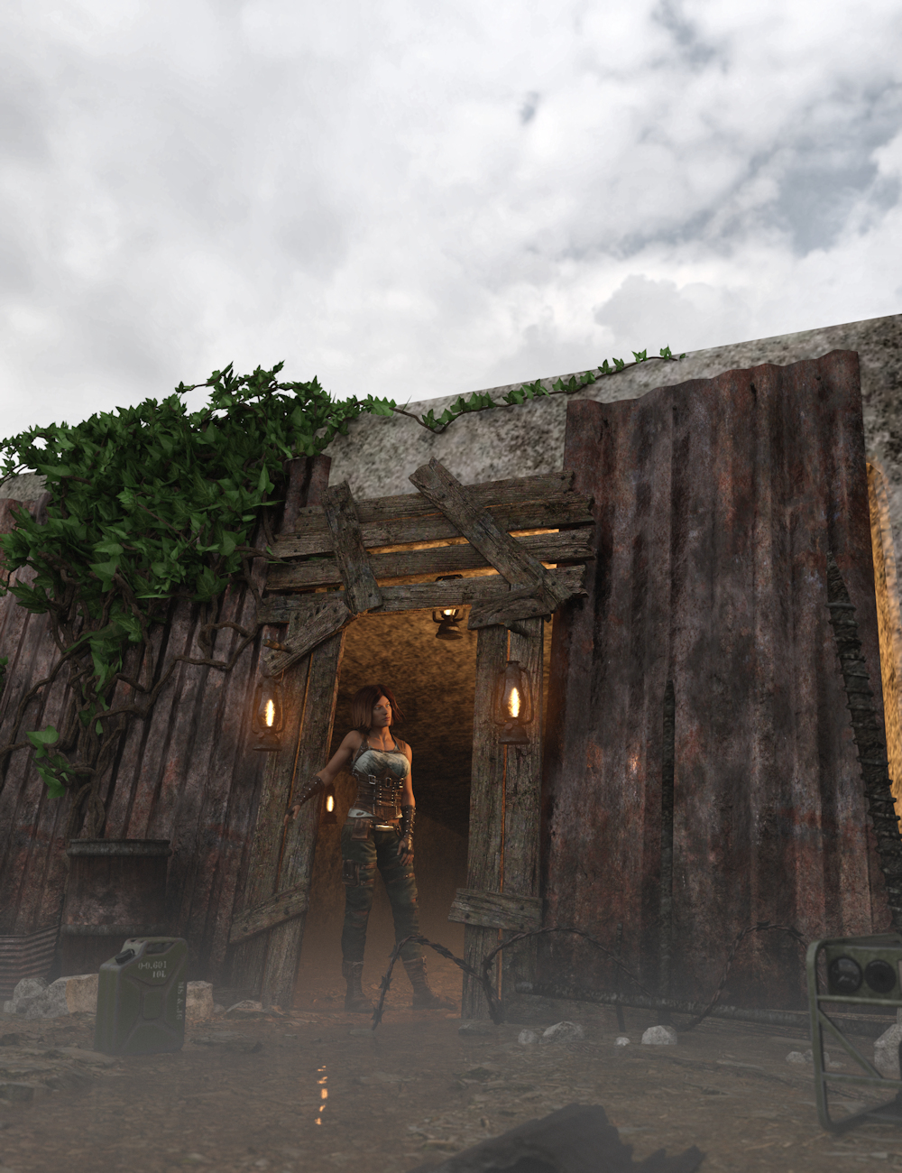 Post Apocalyptic Bunkers 2 | Daz 3D