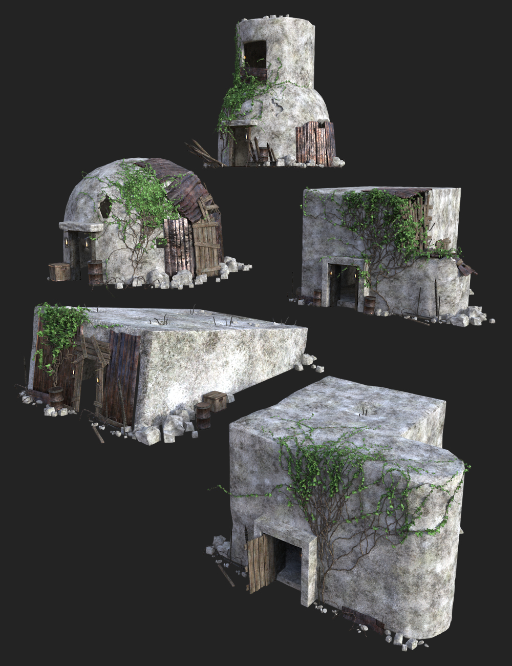 Post Apocalyptic Bunkers 2 | Daz 3D