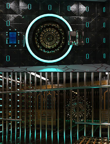 Futuristic Vault | Daz 3D