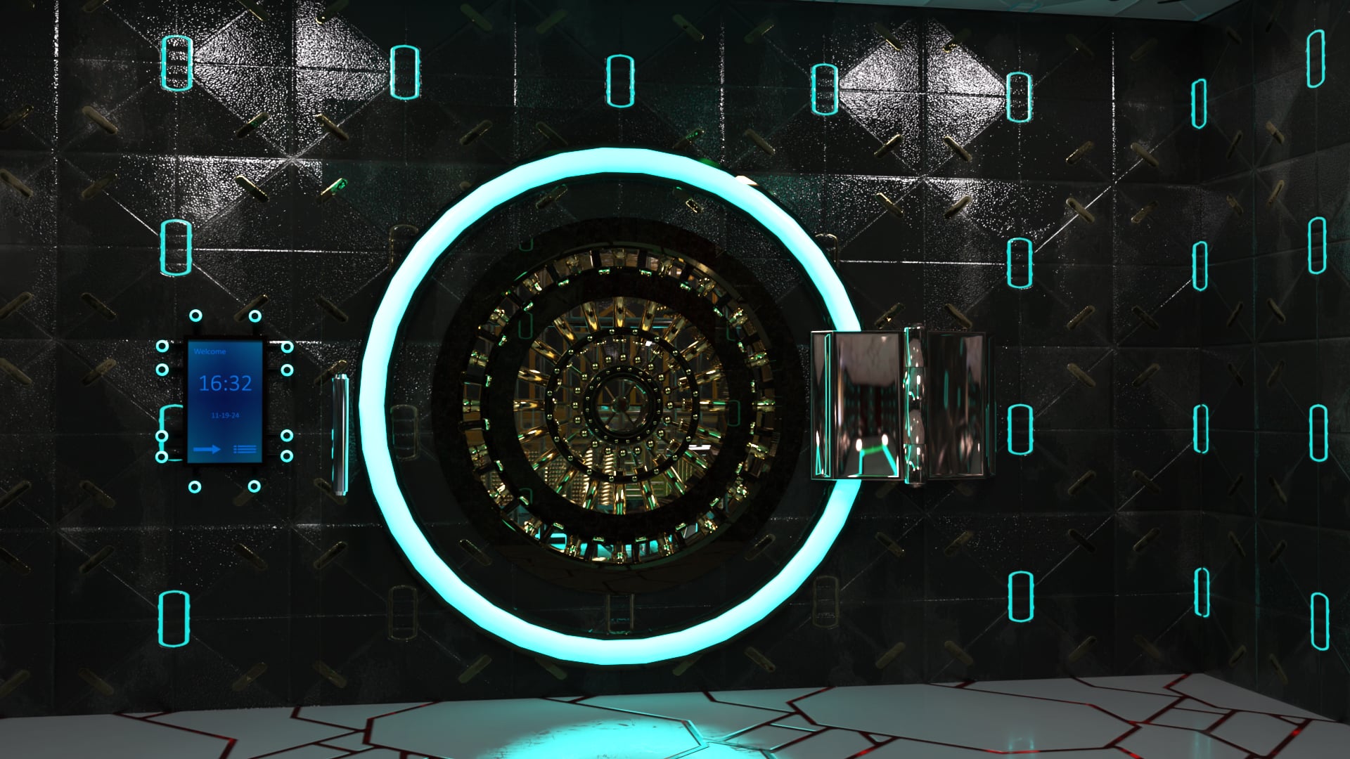 Futuristic Vault | Daz 3D