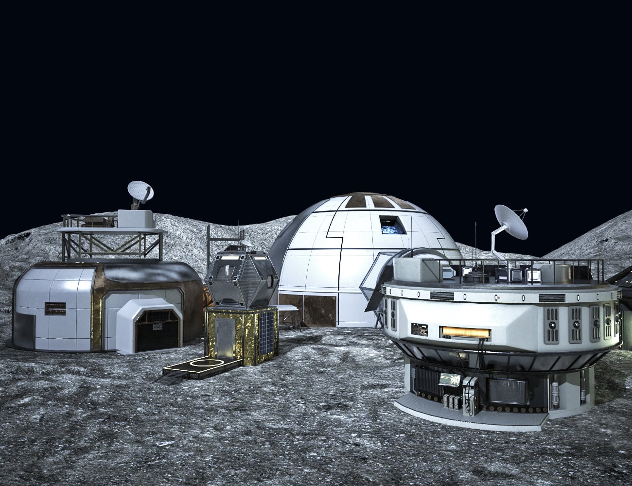 XI Moon Colony | Daz 3D