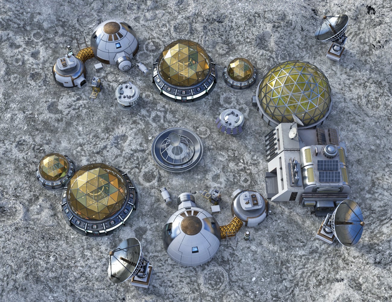 XI Moon Colony | Daz 3D