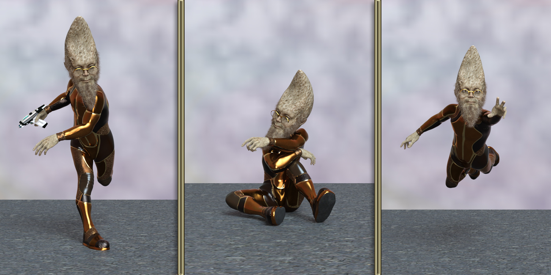 Moon Dude Poses for Lunardo 9 | Daz 3D