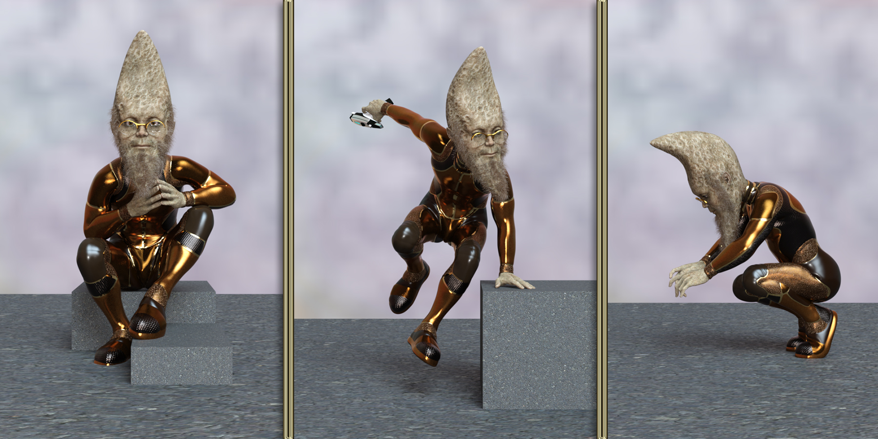 Moon Dude Poses for Lunardo 9 | Daz 3D
