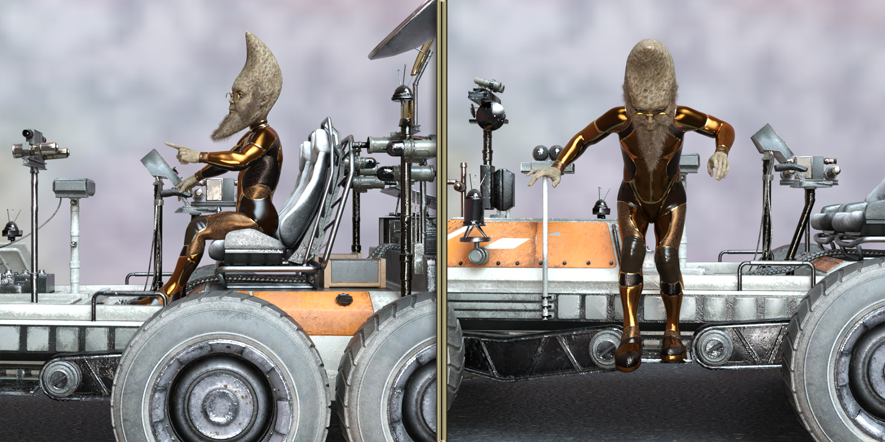 Moon Dude Poses for Lunardo 9 | Daz 3D