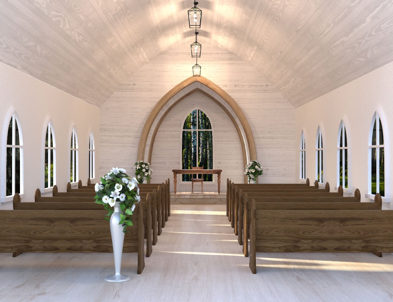White Arches Chapel | Daz 3D