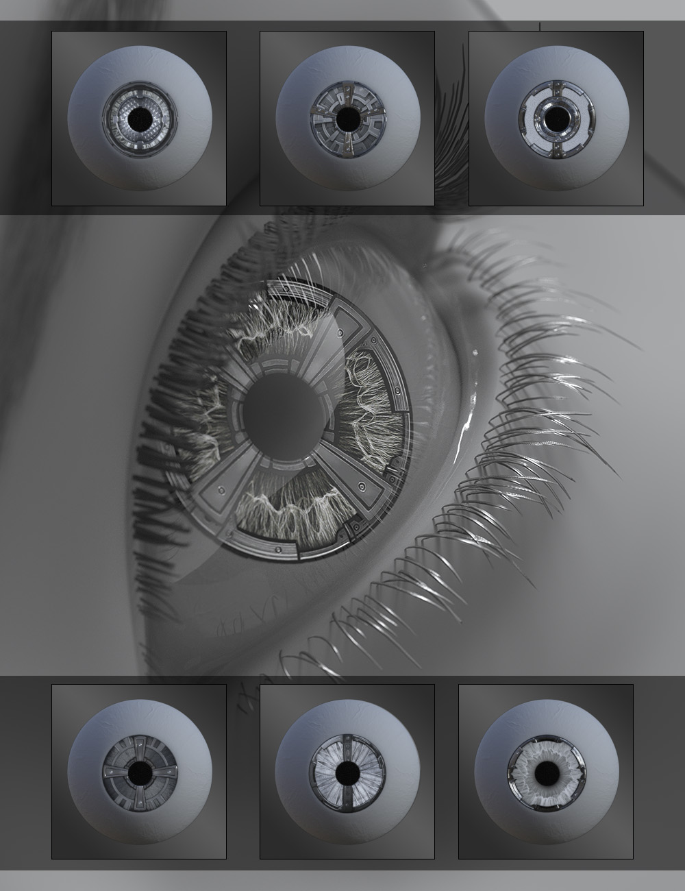 Irregular Sci-Fi Iris Builder for Genesis 9 | Daz 3D
