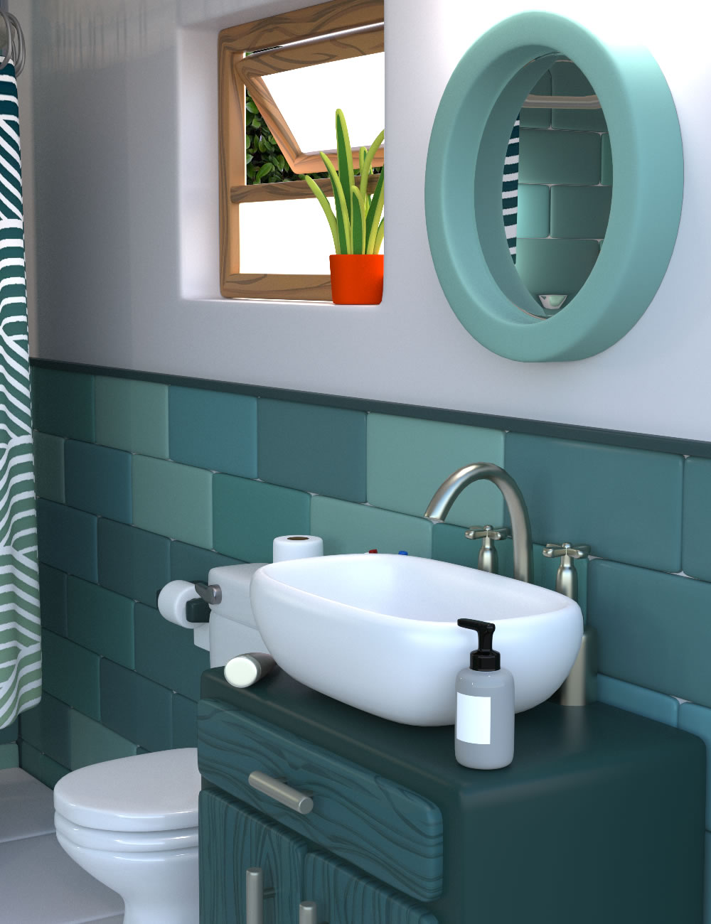 Bubbly Bathroom | Daz 3D