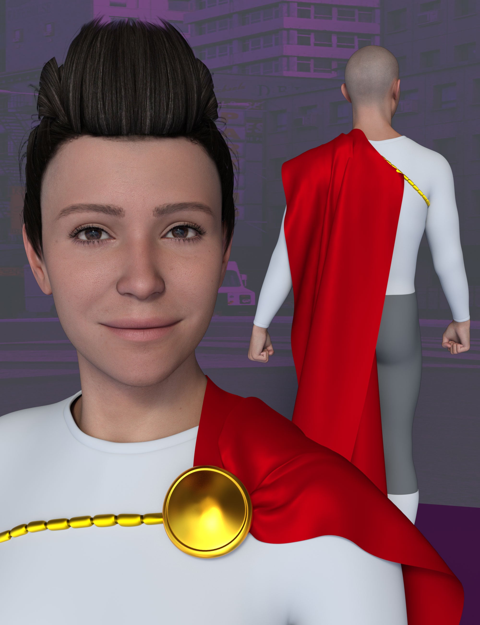 Cape 012 MMKBGenesis 9 dForce | Daz 3D