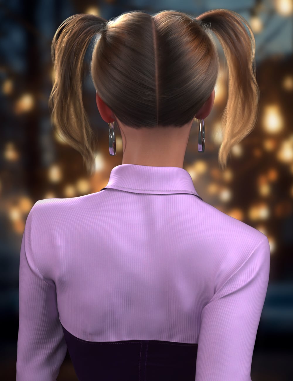 Candy Twists Hair for Genesis 9 | Daz 3D