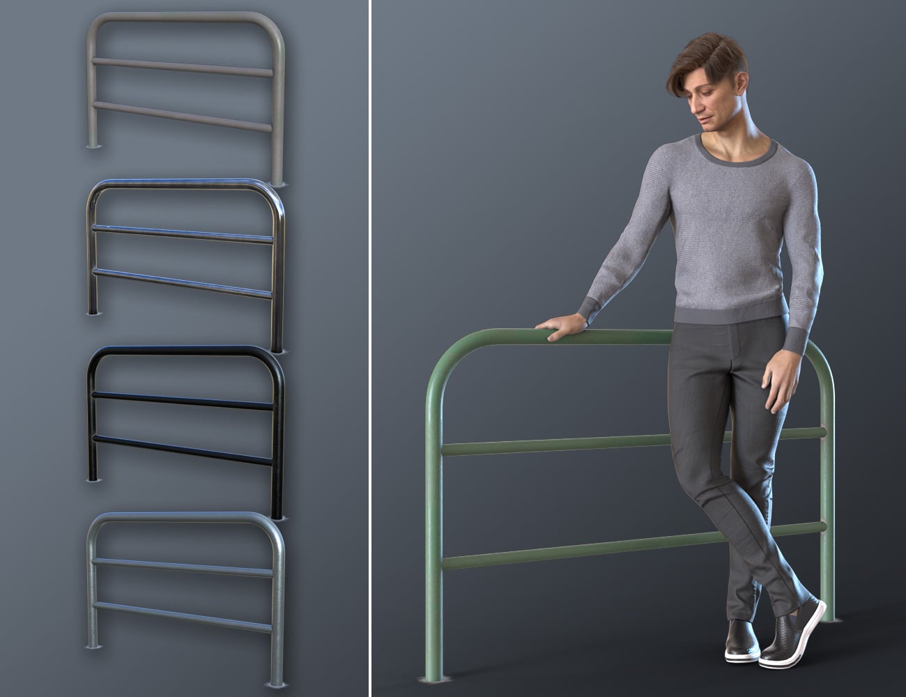 Modern Things To Lean On Texture Addon | Daz 3D