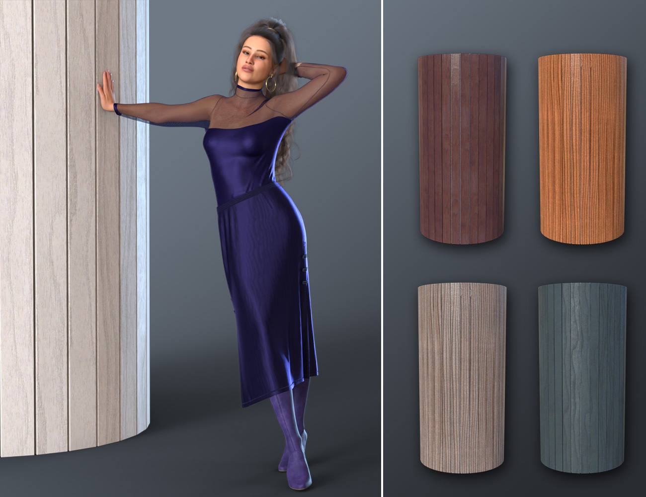 Modern Things To Lean On Texture Addon | Daz 3D