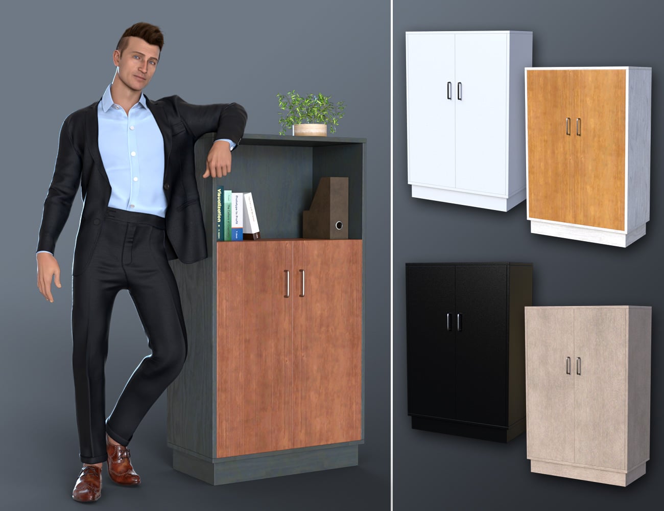 Modern Things To Lean On Texture Addon | Daz 3D