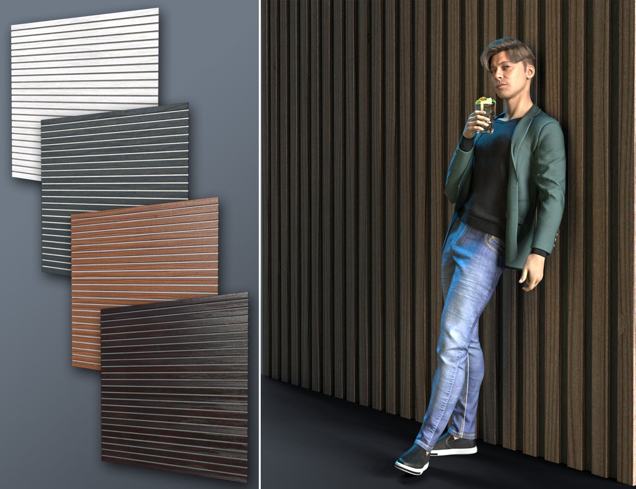 Modern Things To Lean On Texture Addon | Daz 3D