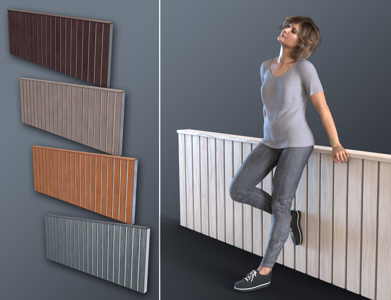 Modern Things To Lean On Texture Addon | Daz 3D
