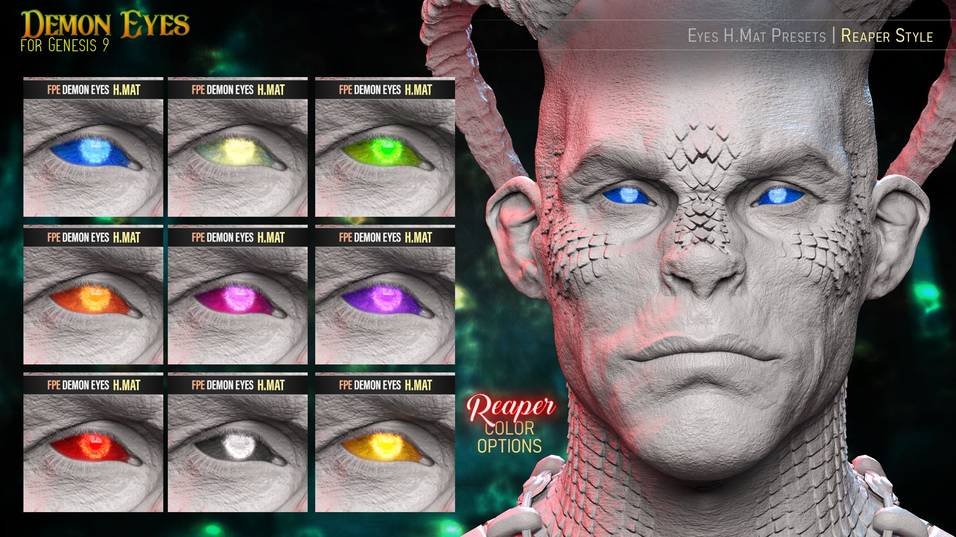 FPE Demon Eyes for Genesis 9 | Daz 3D