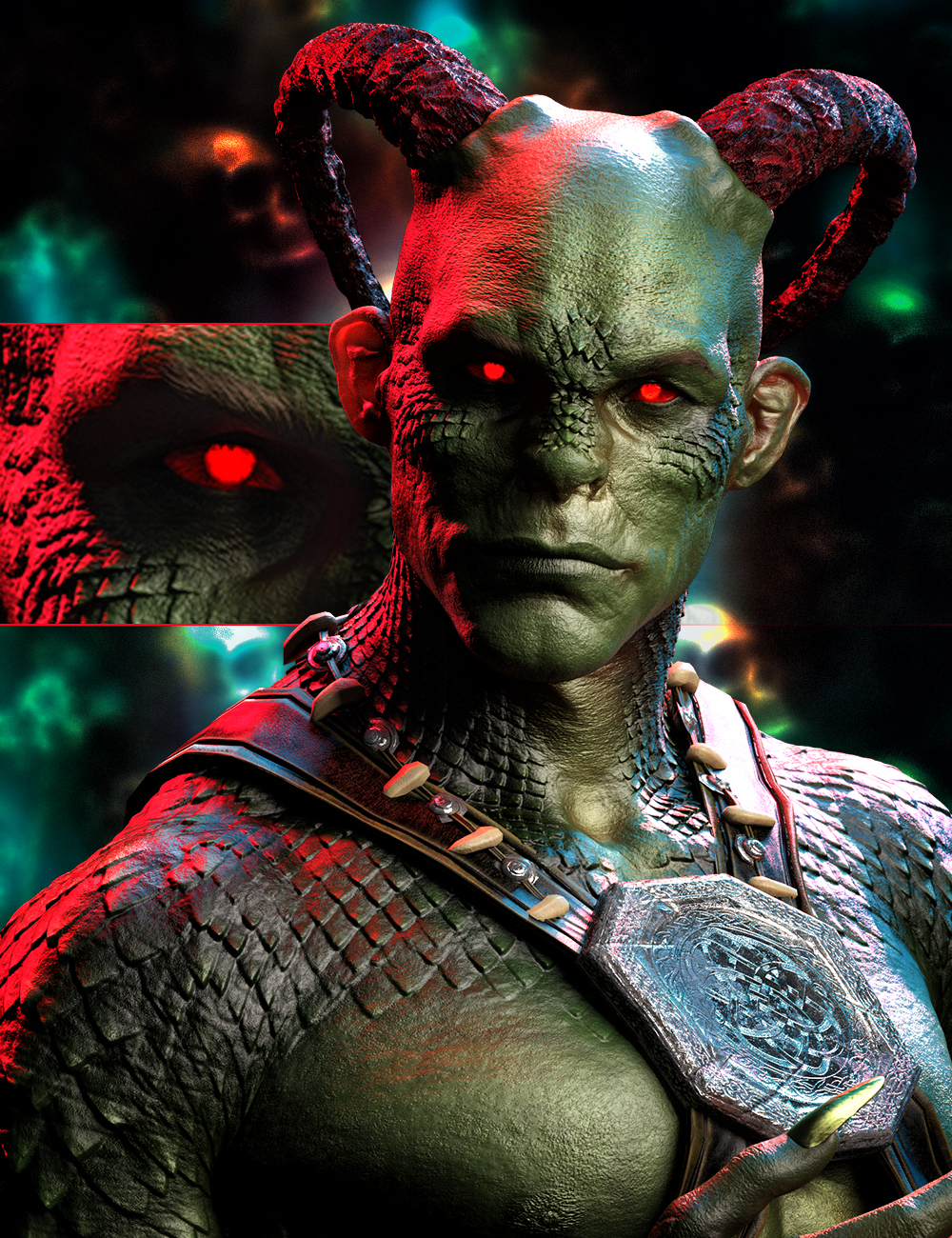 FPE Demon Eyes for Genesis 9 ⋆ Freebies Daz 3D