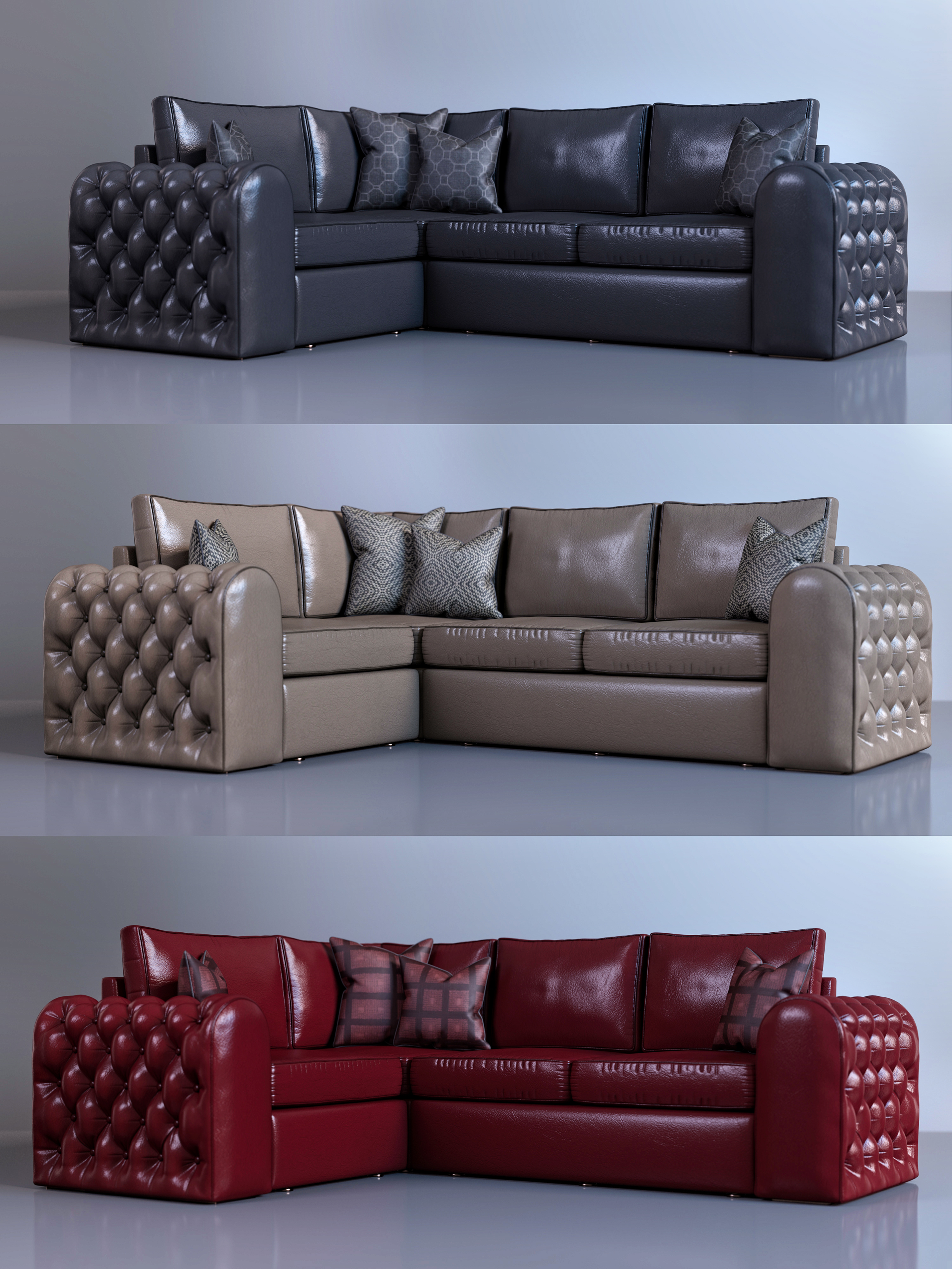 Z Corner Sofa Prop and Poses for Genesis 9 and 8 Female | Daz 3D