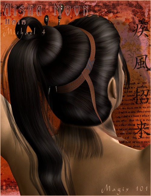 Aisha Moon Hair M4 | Daz 3D