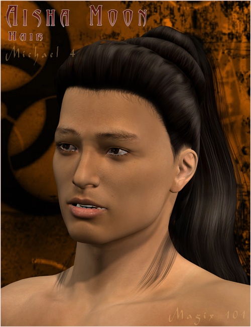 Aisha Moon Hair M4 | Daz 3D