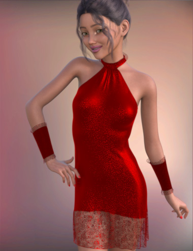 DNA Manta a dForce Cocktail Dress for Genesis 9 | Daz 3D