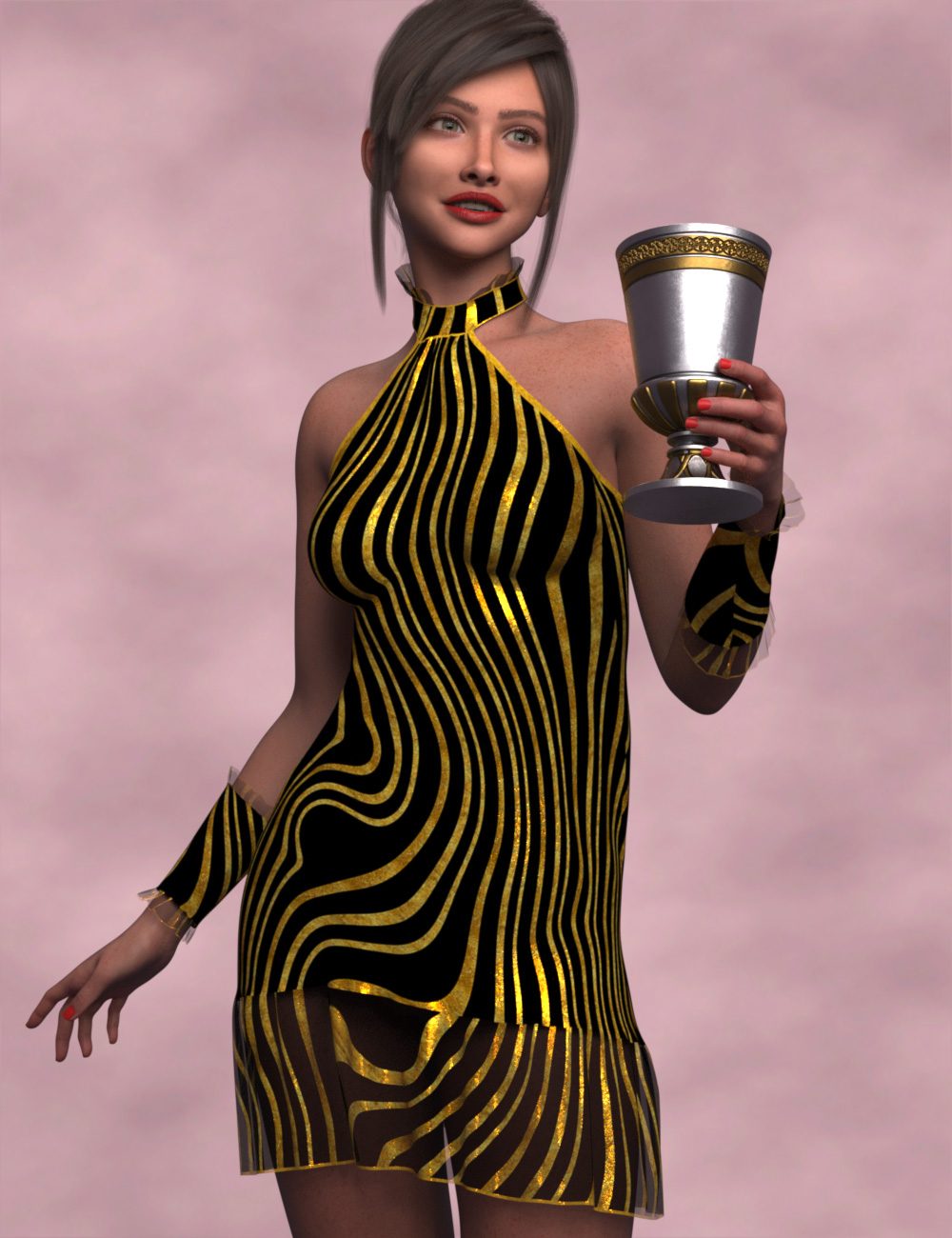 DNA Manta a dForce Cocktail Dress for Genesis 9 | Daz 3D