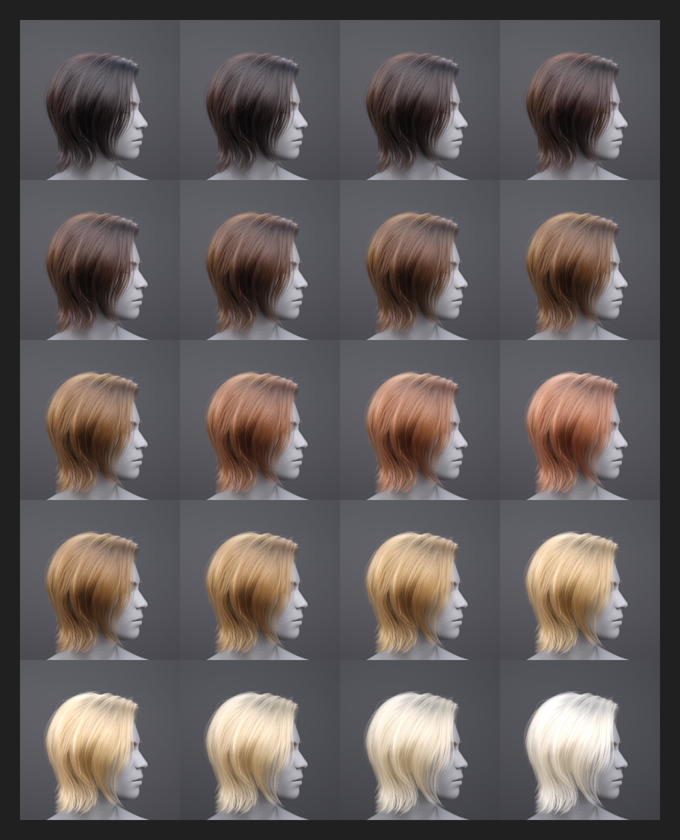 dForce FV Enigma Veil Hair for Genesis 9 | Daz 3D