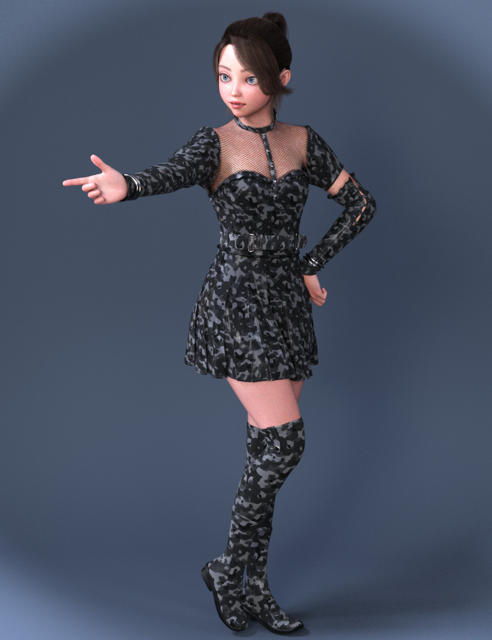dForce Shadow Lurker Outfit for Genesis 9 | Daz 3D