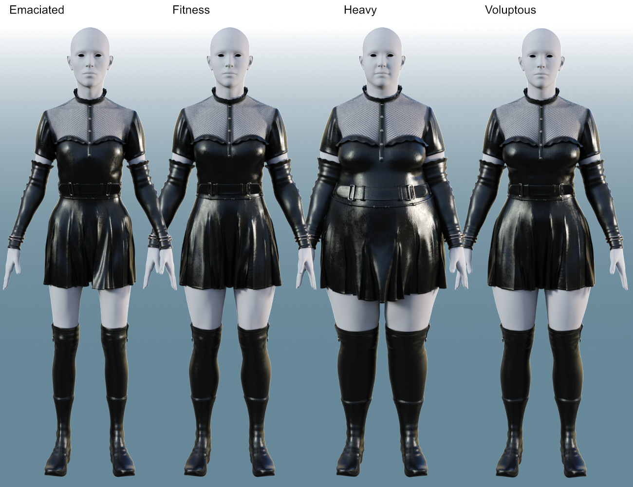 dForce Shadow Lurker Outfit for Genesis 9 | Daz 3D