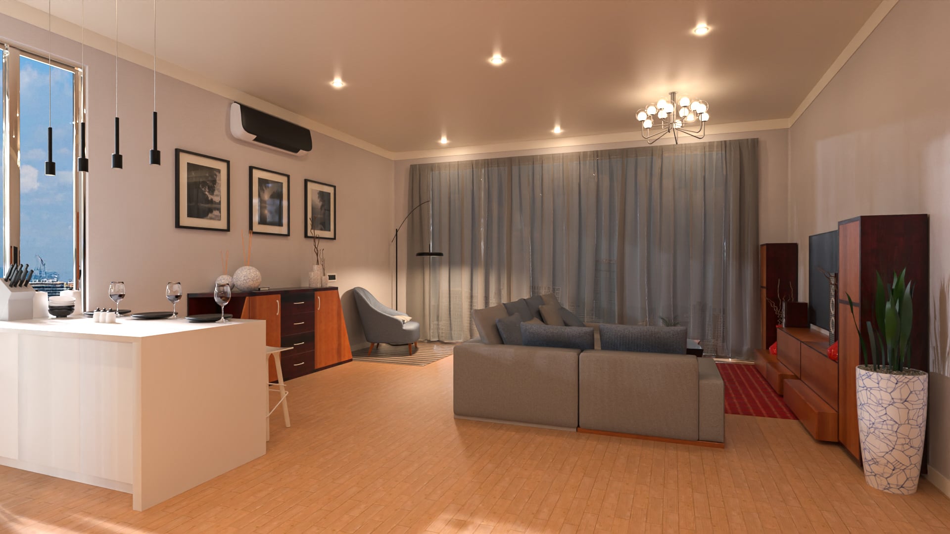 Stylish Apartment Interior | Daz 3D