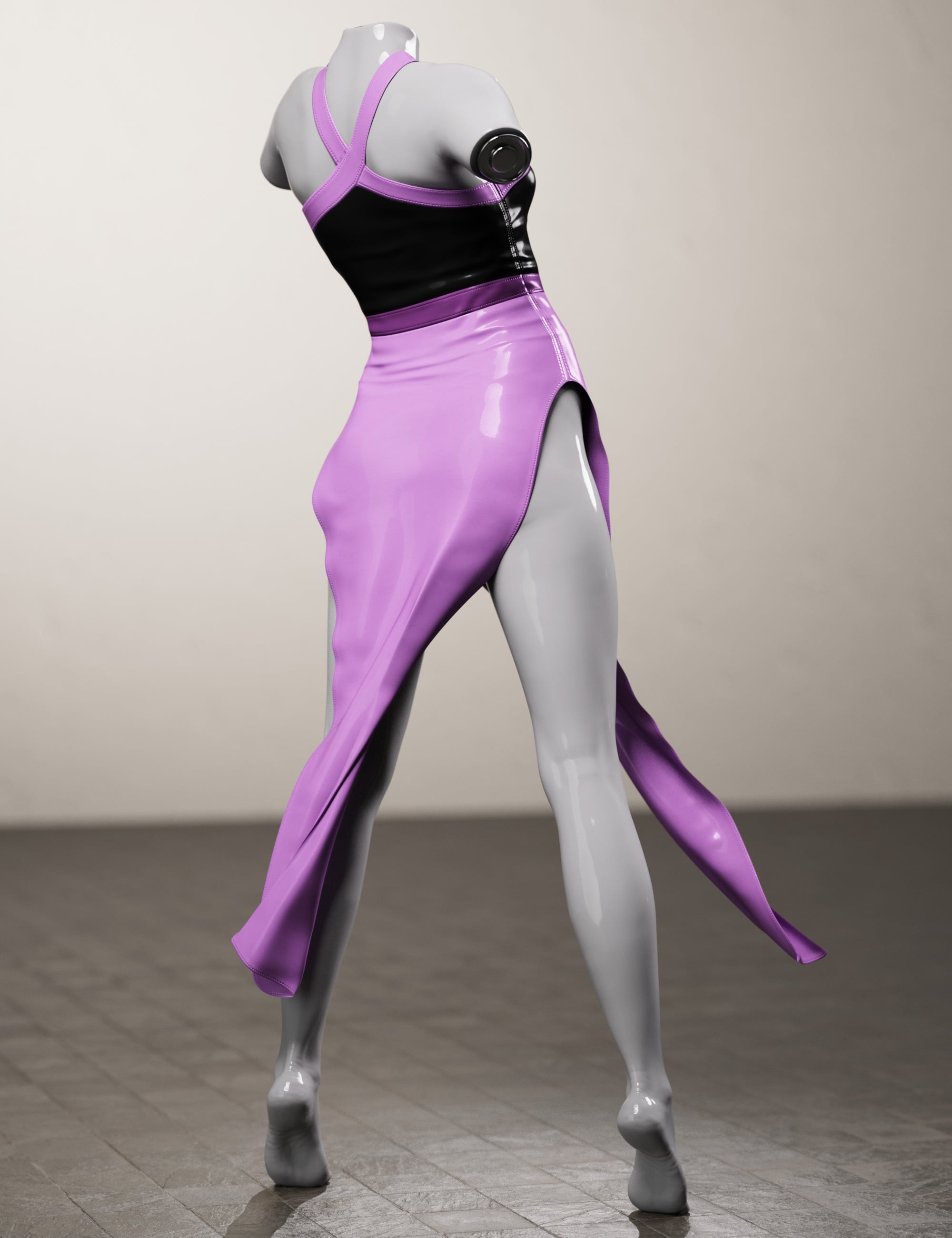 dForce Cross Halter Loin Dress for Genesis 9 | Daz 3D
