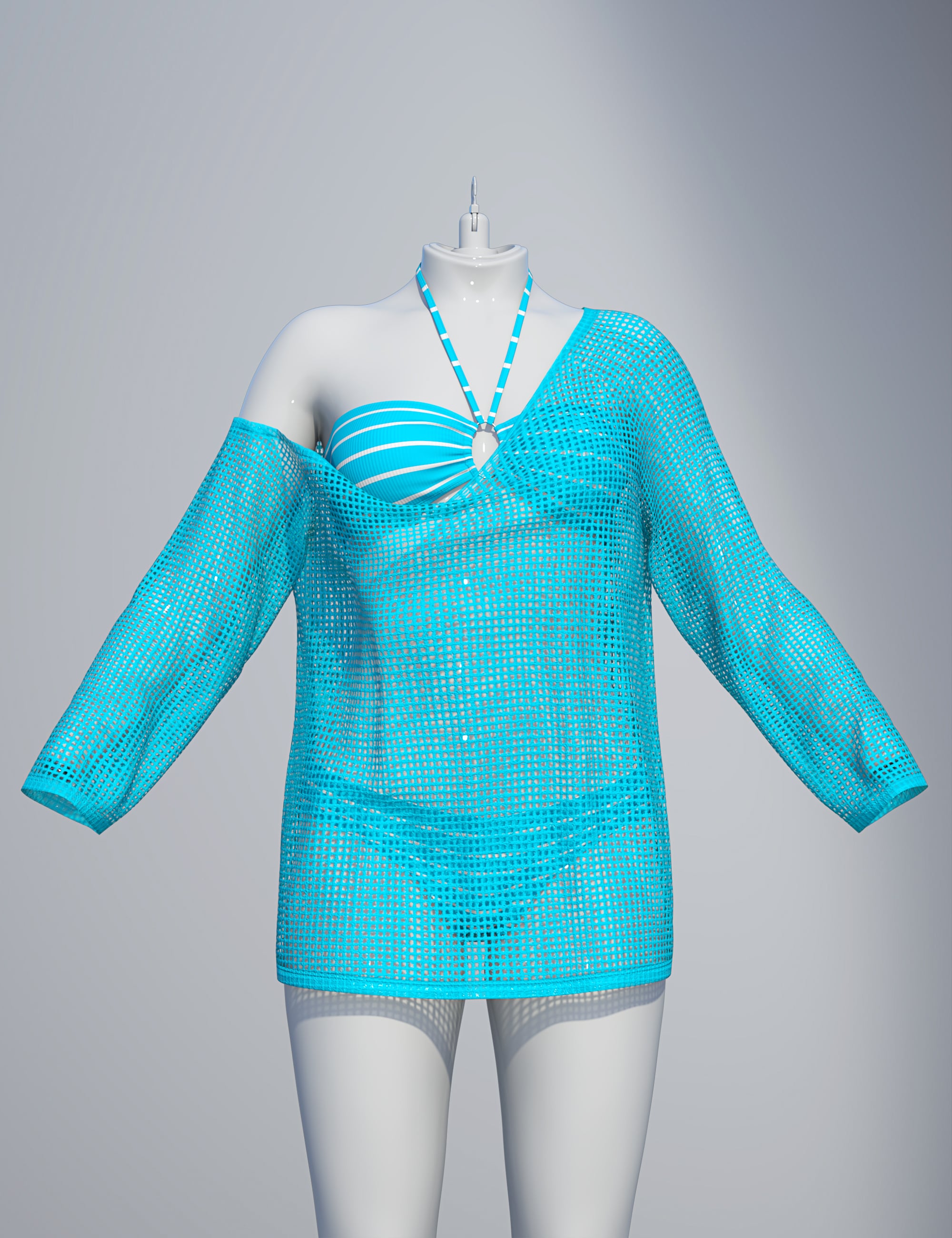 dForce SU Sunscreen Clothing for Genesis 9 | Daz 3D