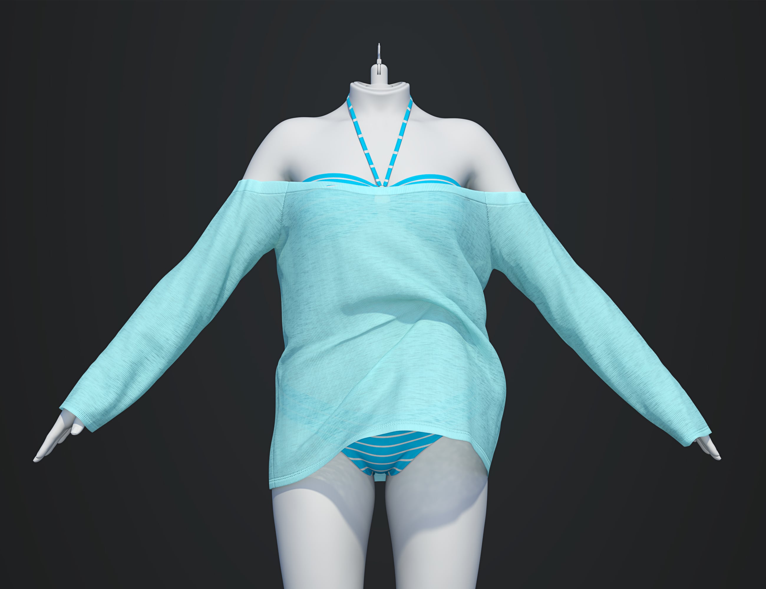 dForce SU Sunscreen Clothing for Genesis 9 | Daz 3D
