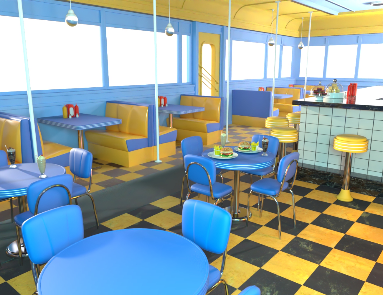 AP Retro Diner | Daz 3D