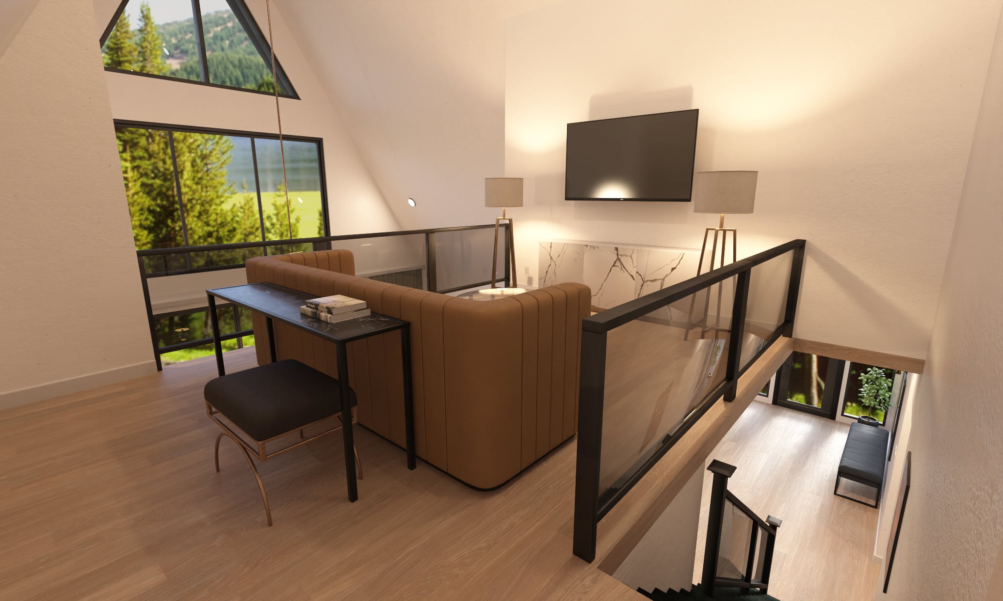 FG Modern A Frame Cabin | Daz 3D