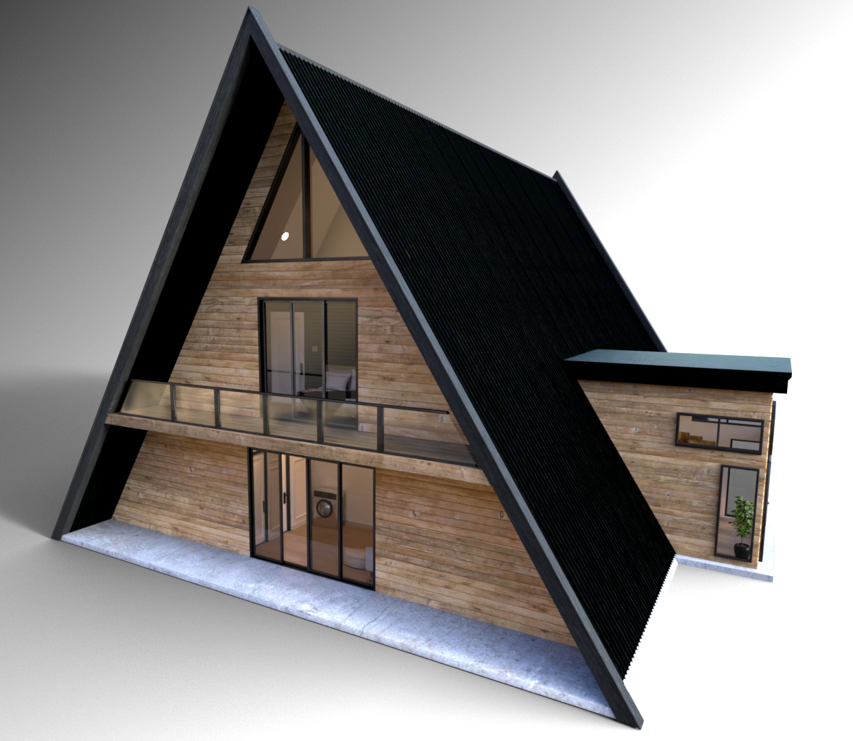 FG Modern A Frame Cabin | Daz 3D