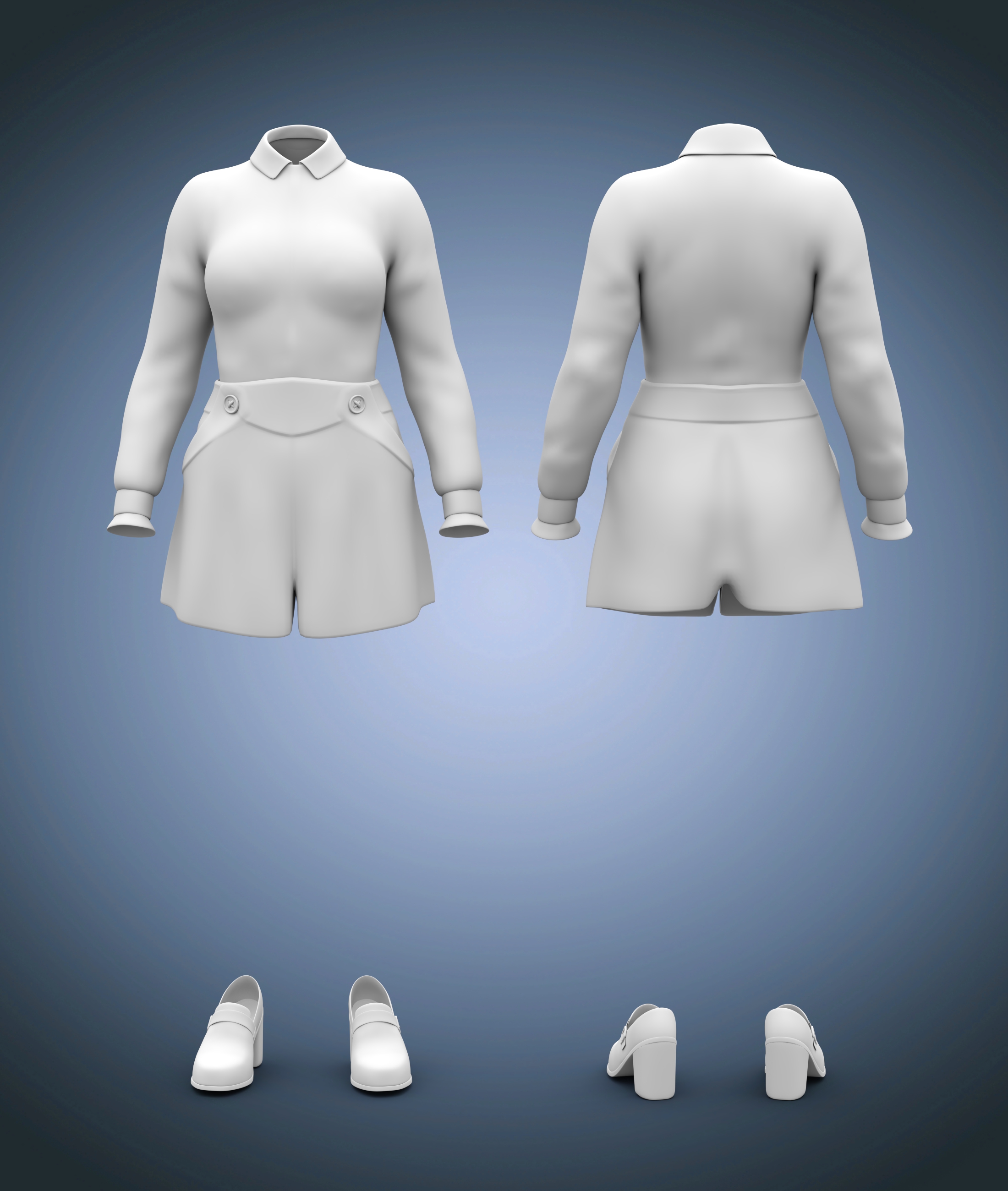 dForce Librariancore Outfit for Genesis 9 | Daz 3D