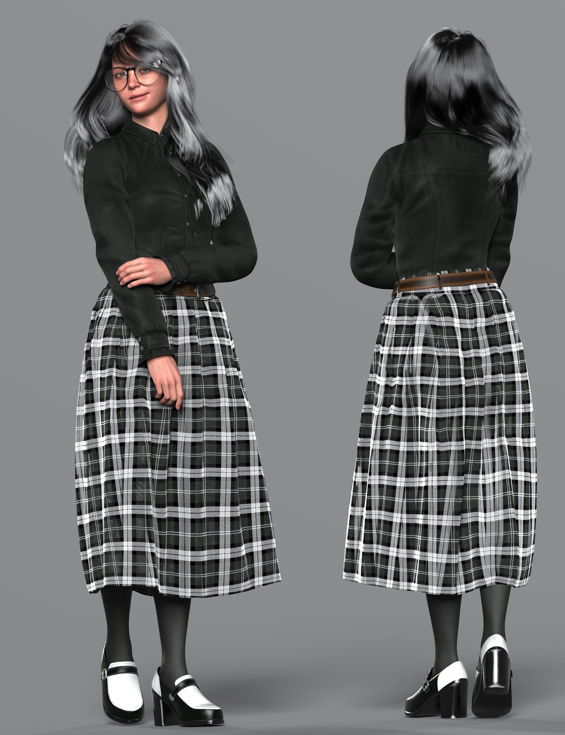 dForce Librariancore Outfit Texture Add-On | Daz 3D