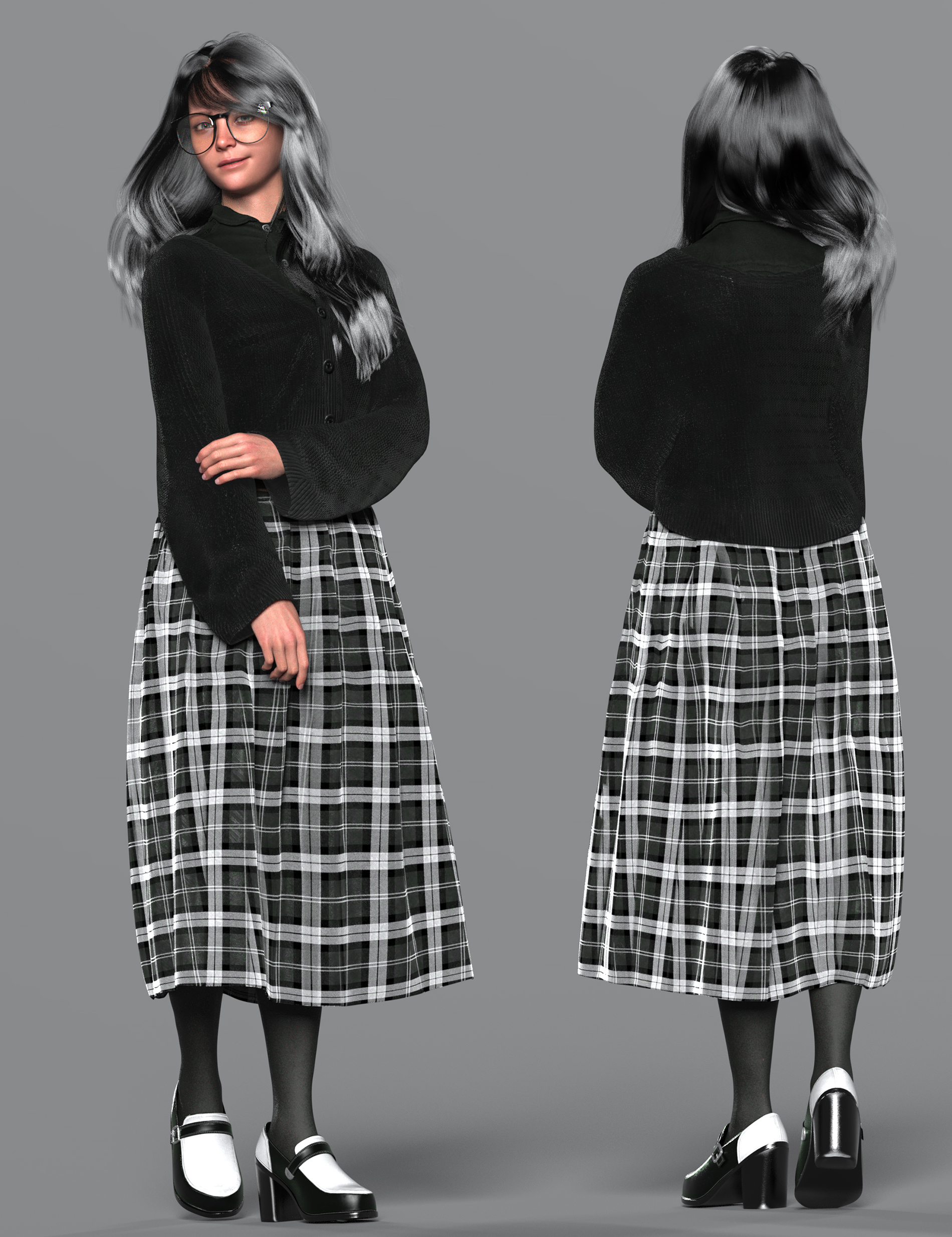dForce Librariancore Outfit Texture Add-On | Daz 3D