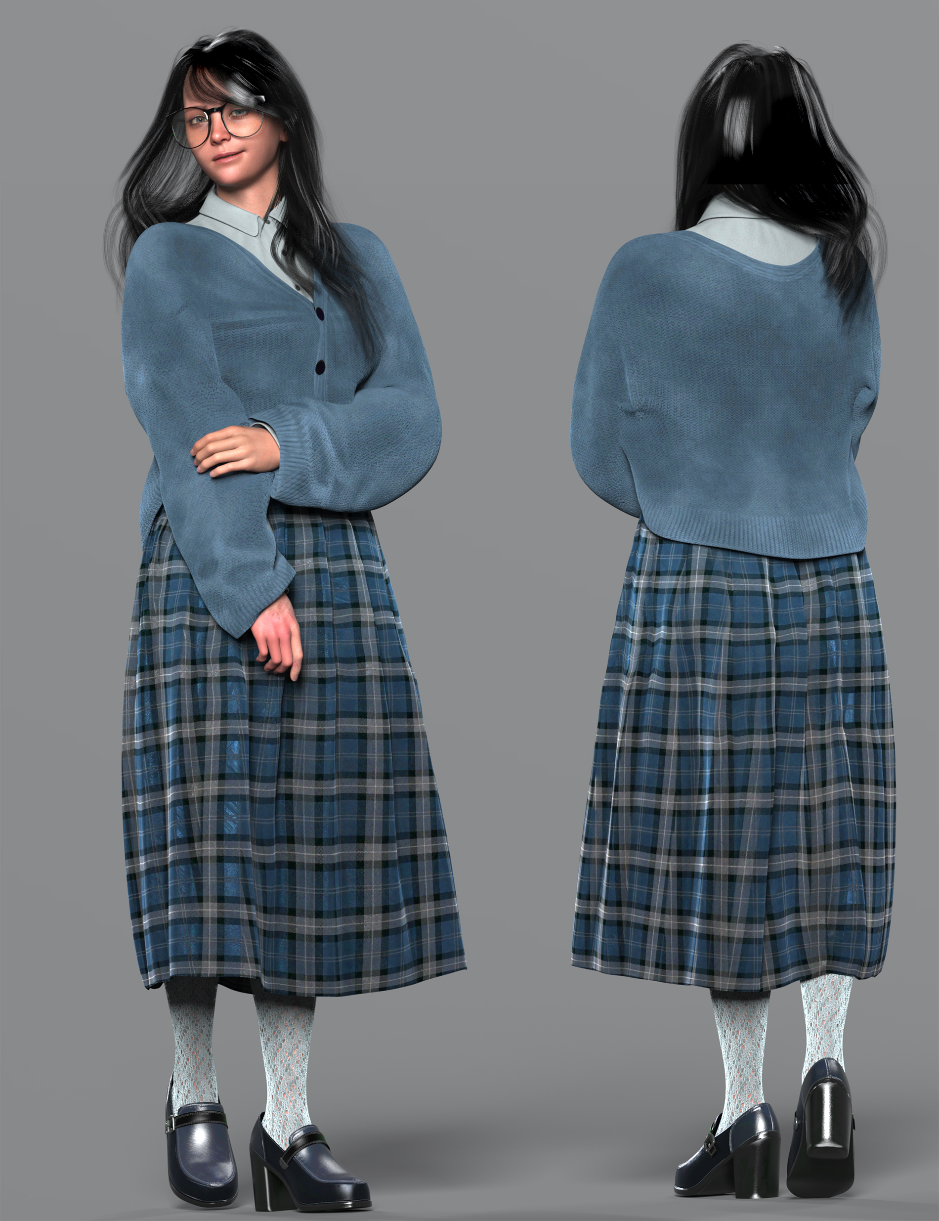 dForce Librariancore Outfit Texture Add-On | Daz 3D