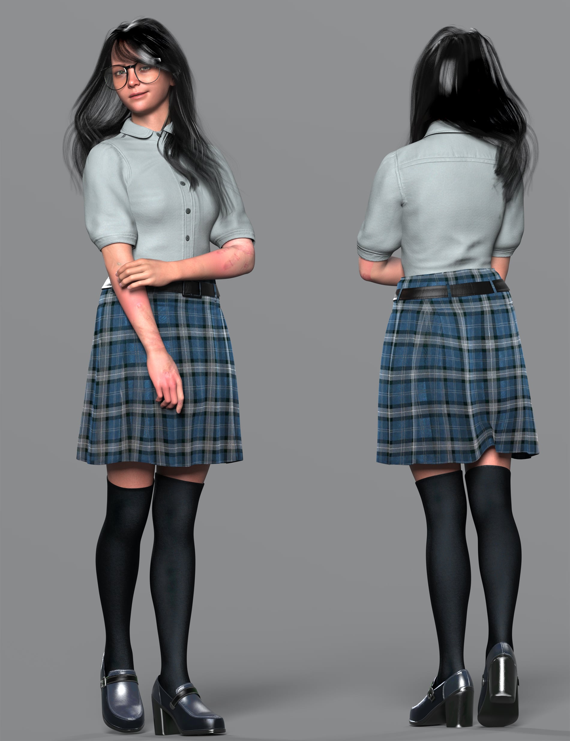 dForce Librariancore Outfit Texture Add-On | Daz 3D