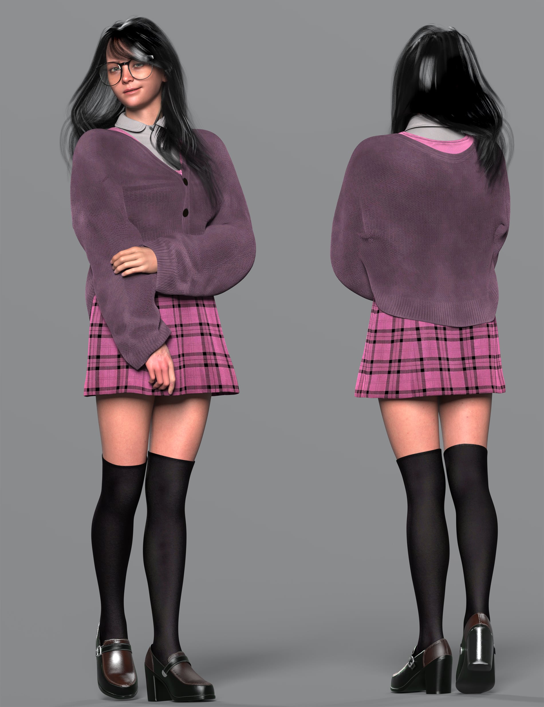 dForce Librariancore Outfit Texture Add-On | Daz 3D