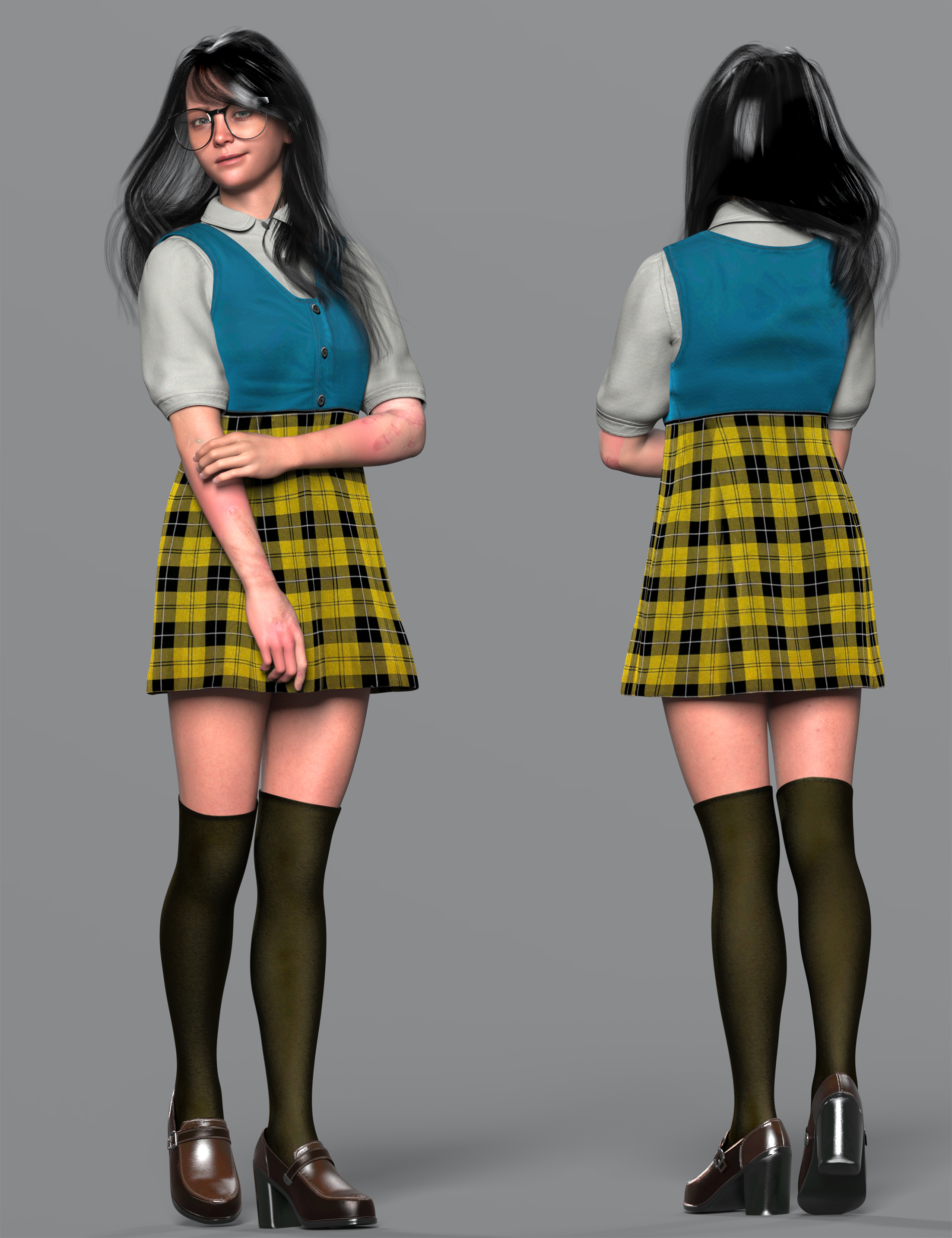 dForce Librariancore Outfit Texture Add-On | Daz 3D